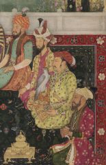 The rulers of the Mughal dynasty from Babur to Awrangzeb, with their ...
