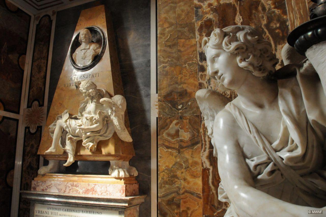 Church of Santa Rosalia, funerary monuments to Prince Taddeo Barberini ...