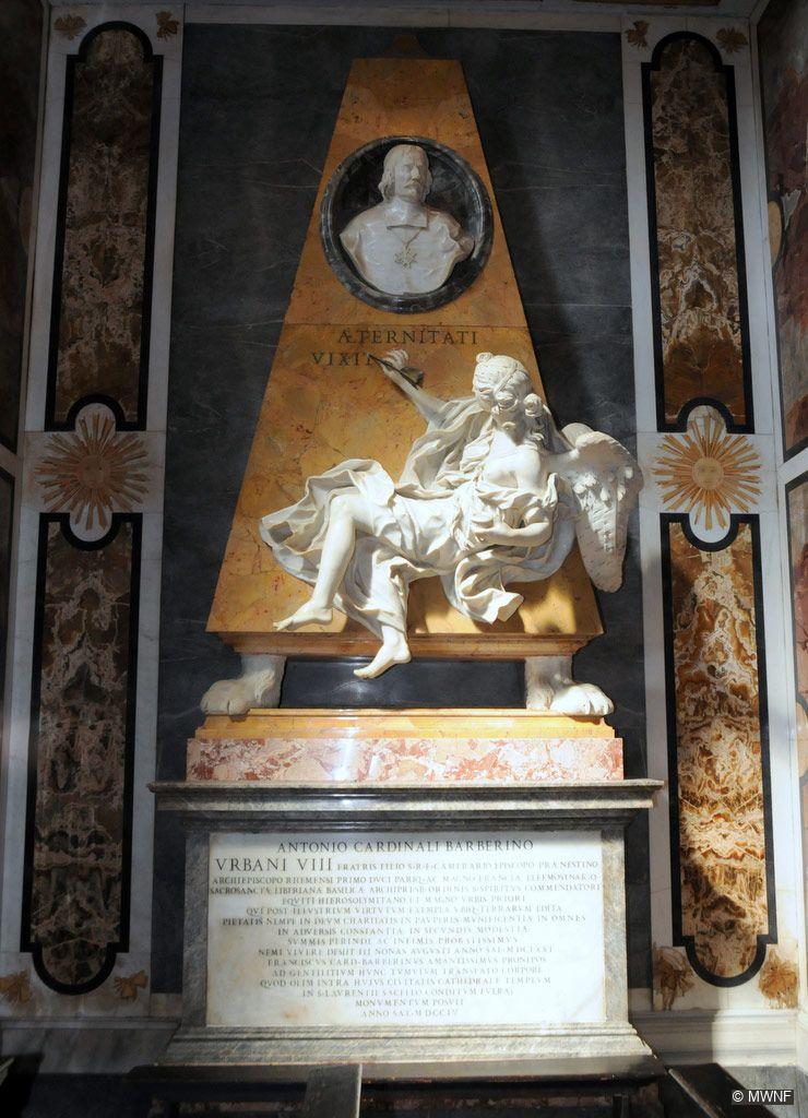 Church of Santa Rosalia, funerary monuments to Prince Taddeo Barberini ...