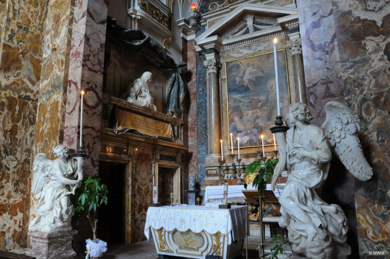Church of Santa Rosalia, funerary monuments to Prince Taddeo Barberini ...