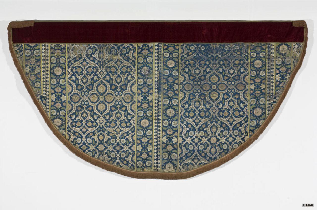 Cope of signed Safavid silk fabric - Discover Islamic Art - Virtual Museum