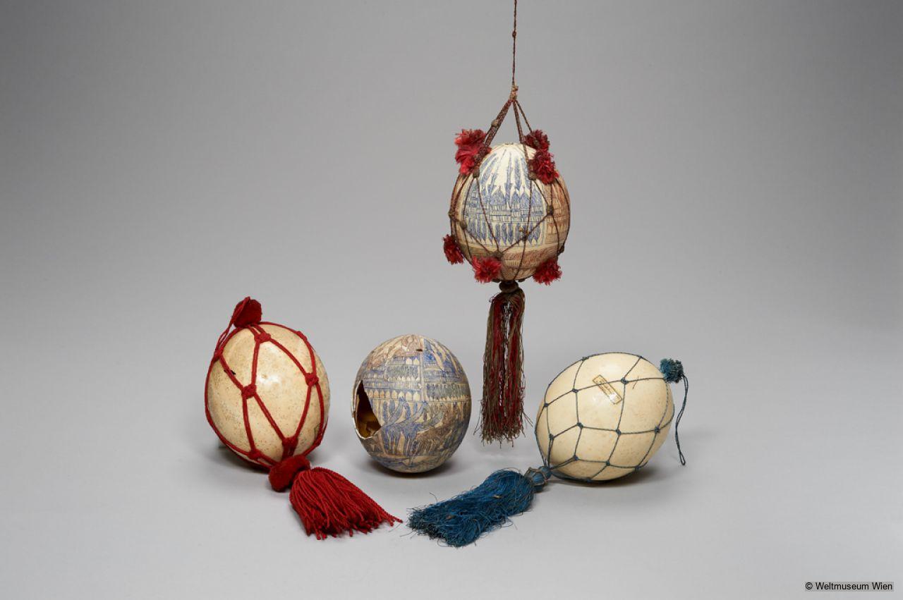 Ostrich egg pendants - Discover Islamic Art - Virtual Museum