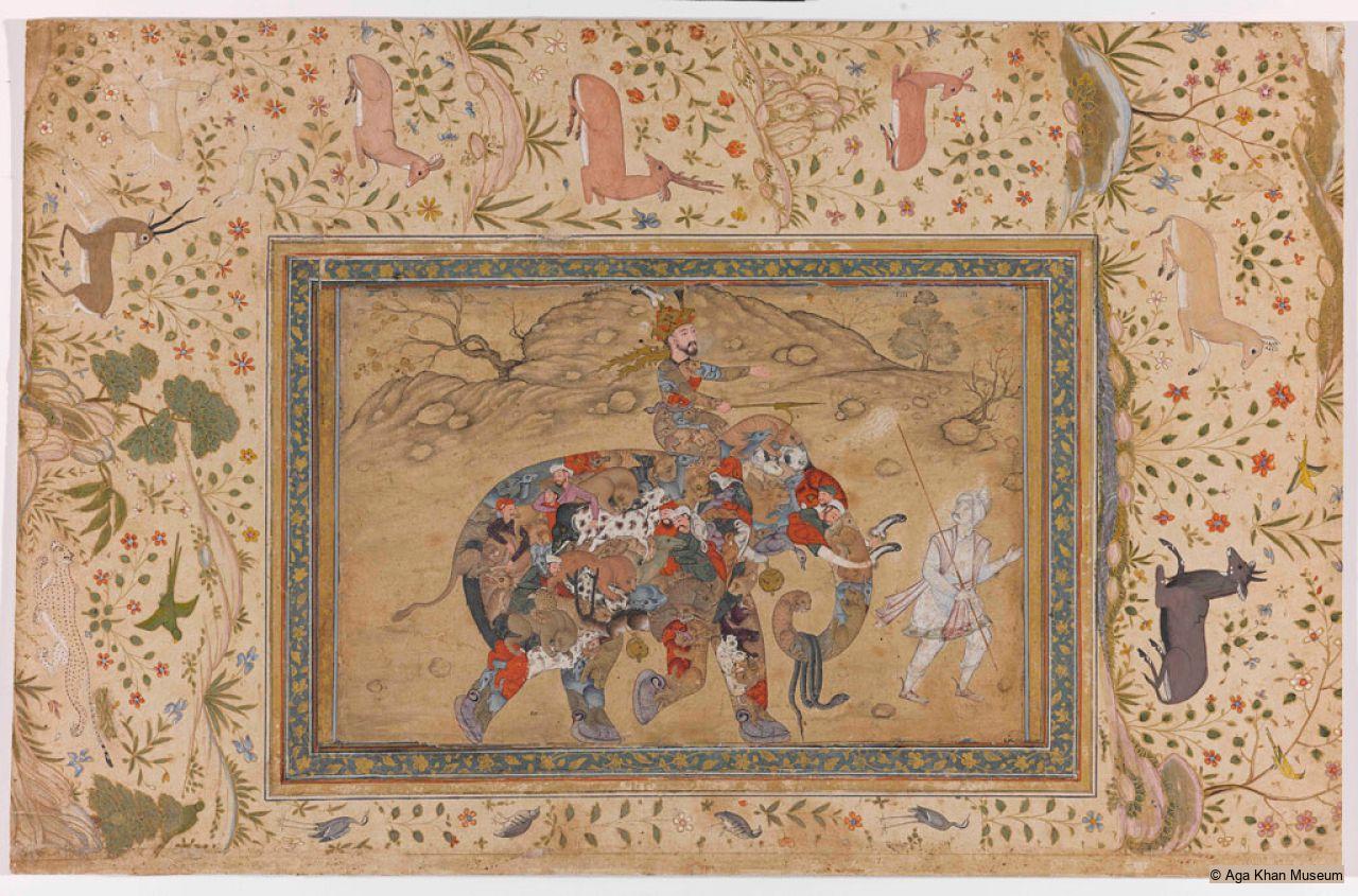 A composite elephant with rider and groom - Discover Islamic Art ...