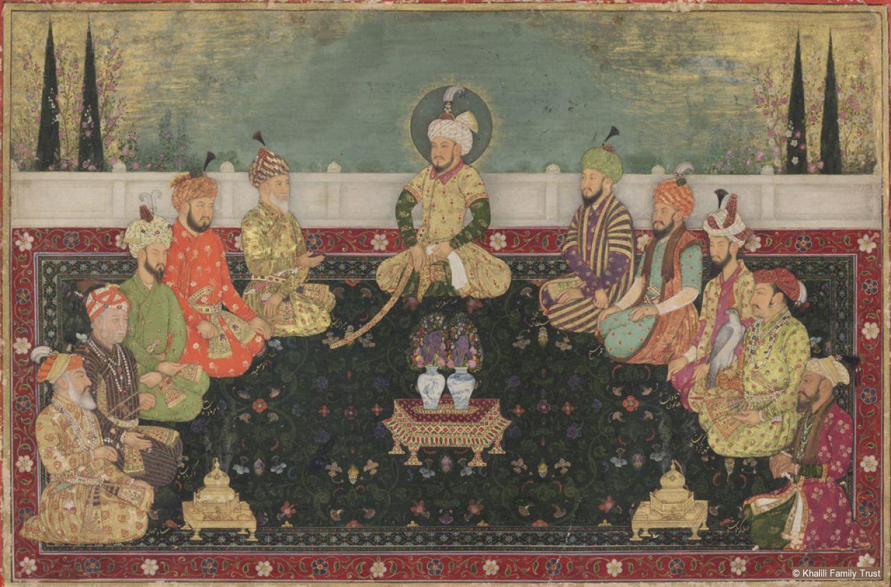 The rulers of the Mughal dynasty from Babur to Awrangzeb, with their ...