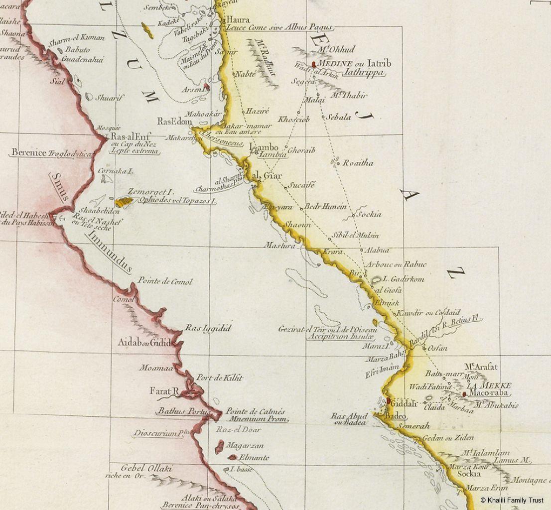 Map of the Red Sea by Jean Baptiste D’Anville, Paris, 1765 - Discover ...
