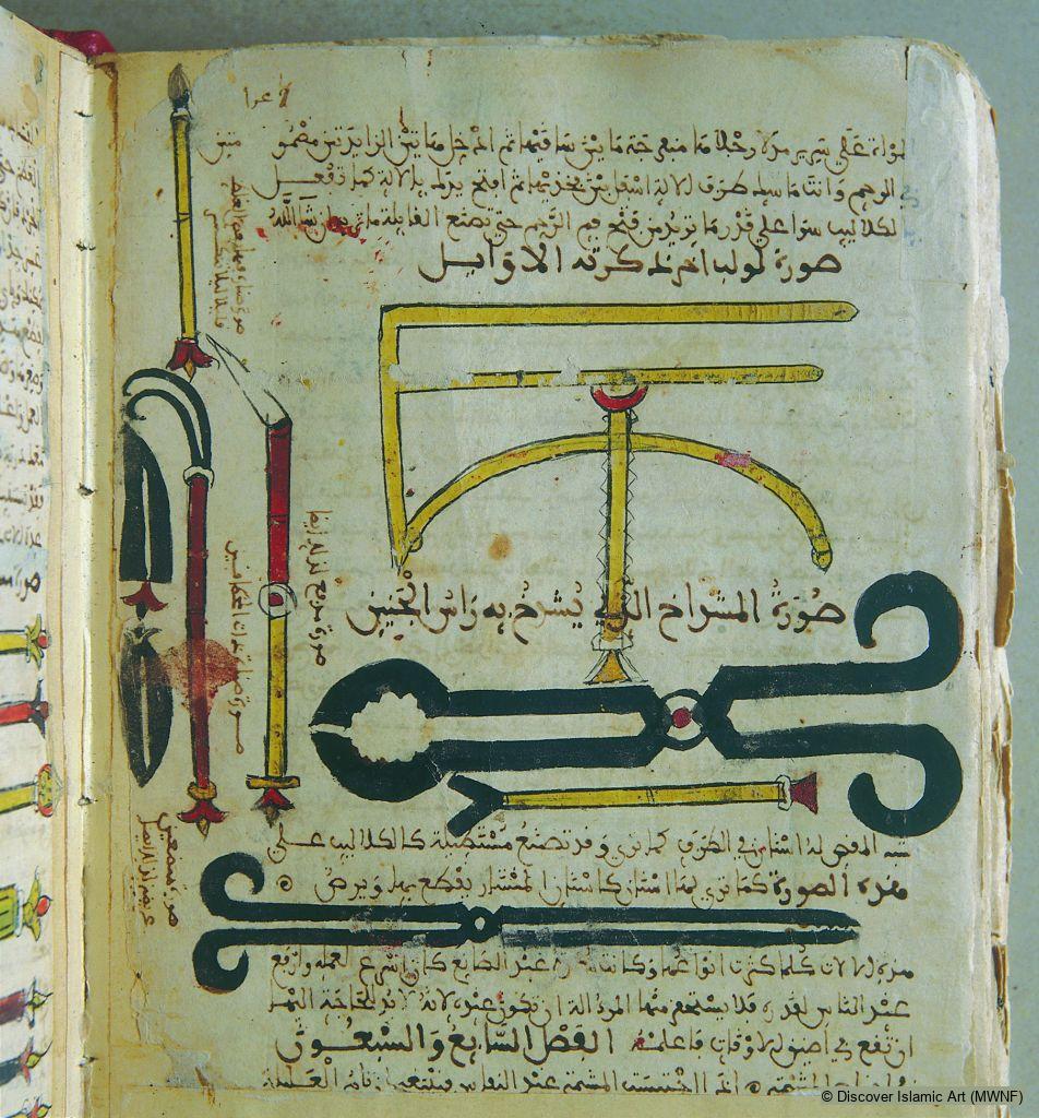 Manuscript from the medical treatise Kitab al-tasrîf liman ajaza an al ...