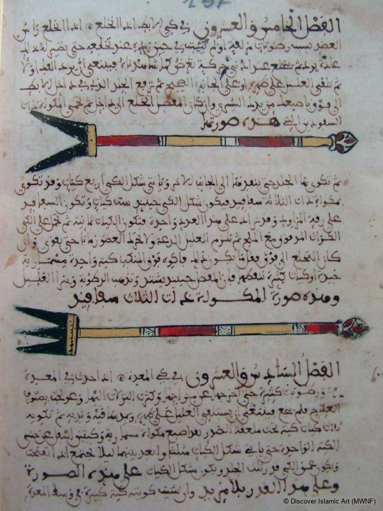 Manuscript from the medical treatise Kitab al-tasrîf liman ajaza an al ...
